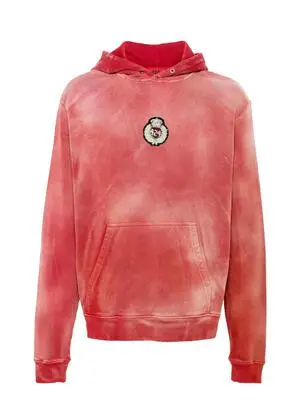 424 College Cotton Hoodie - Red