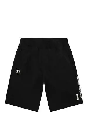 AAPE BY *A BATHING APE Logo-patch Bermuda Shorts - Black