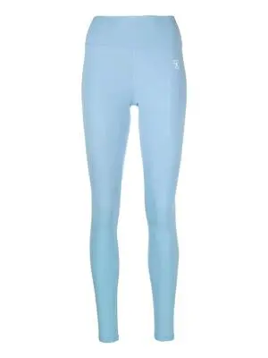 SPORTY & RICH Runner Logo-print Leggings - Blue