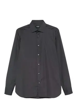 Zegna Poplin Shirt - Grey