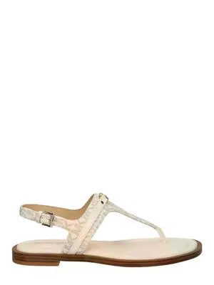Michael Kors Mandy T-bar Sandals - Neutrals