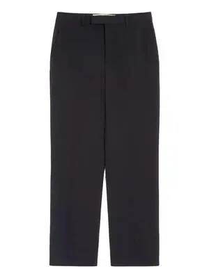 Valentino Garavani Wool Gabardine Trousers - Blue