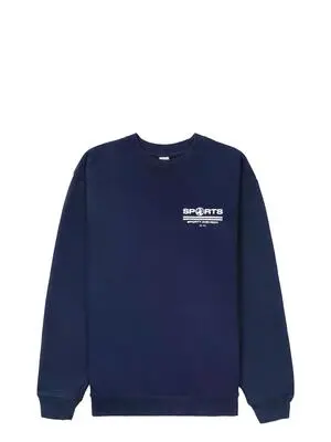 SPORTY & RICH Logo-print Sweatshirt - Blue