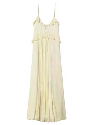TWINSET Georgette Maxi Dress - Neutrals