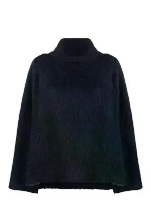 Malo Alpaca-blend Turtleneck Sweater - Blue