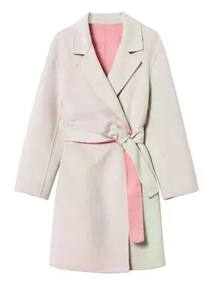 TWINSET Reversible Coat With Detachable Belt - Neutrals