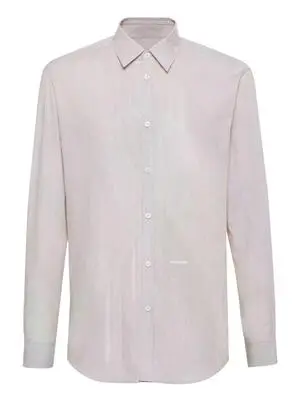 Dsquared2 Rex Dan Micro-striped Shirt - Neutrals