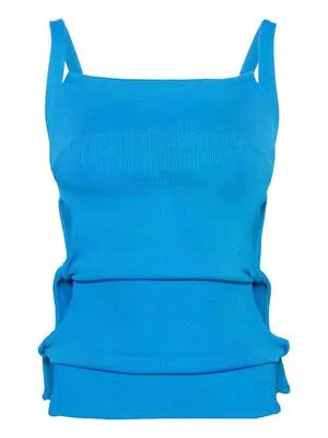 Christopher Esber Open Twist Apron Tank Top - Blue