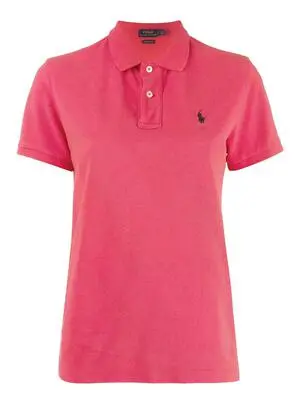 Ralph Lauren Logo Embroidered Polo Shirt - Red