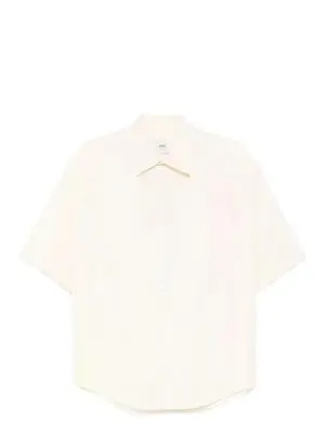 AMI Paris De Coeur-embroidered Shirt - Neutrals
