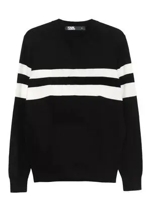 Karl Lagerfeld Karl Monogram-jacquard Sweater - Black