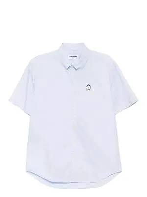 CHOCOOLATE Logo-patch Shirt - Blue
