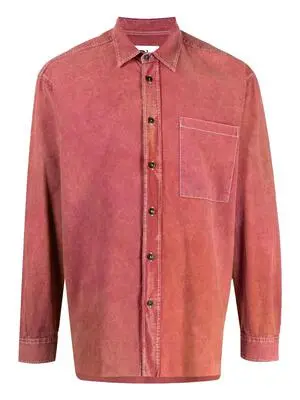 President's Long-sleeve Cotton Shirt - Red
