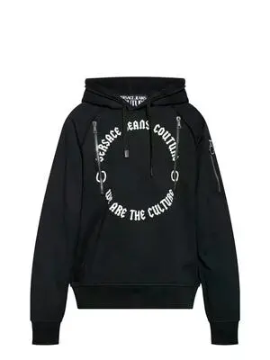 Versace Logo-print Hoodie - Black