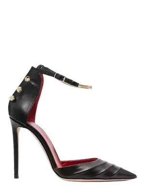 HARDOT Chain-detail Pointed-toe Pumps - Black