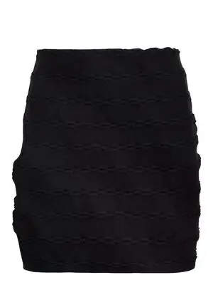 AMIR SLAMA Cut Out-detail Mini Skirt - Black