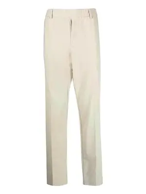 JAMES PERSE High-rise Straight-leg Trousers - Neutrals