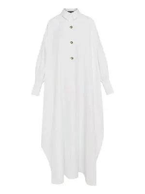 Oscar De La Renta Cotton Poplin Kaftan - White