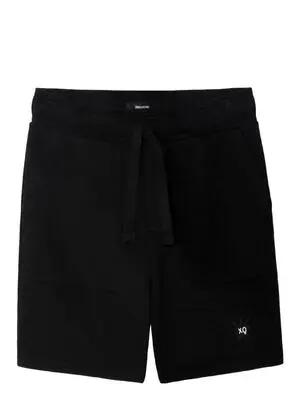 Zadig&Voltaire Pablo Slub Shorts - Black