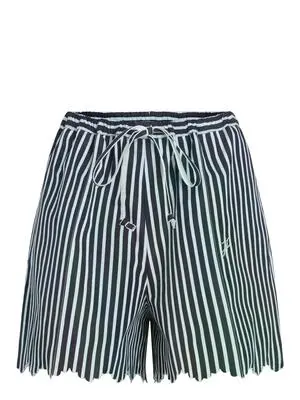 PATOU Striped Drawstring Shorts - Blue