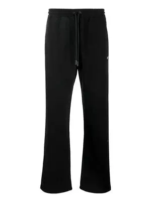 Off-White Diag-embroidered Cotton Track Pants - Black