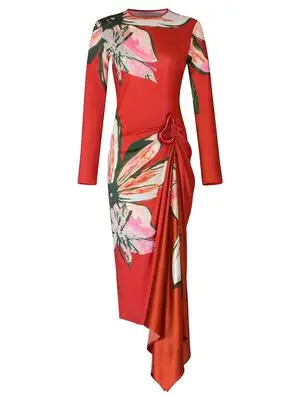 Silvia Tcherassi Ananya Midi Dress - Red