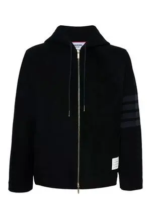 Thom Browne 4-bar Stripe Hooded Jacket - Blue