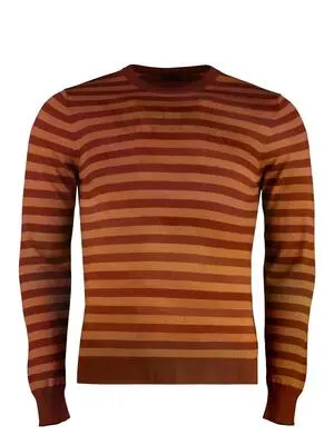 Malo Cashmere Crew Neck Sweater - Brown