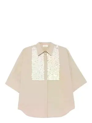 P.a.r.o.s.h Embellished Shirt - Neutrals