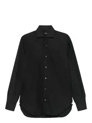 BARBA NAPOLI Poplin Shirt - Black