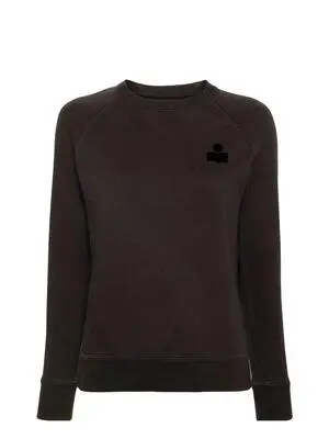 MARANT ETOILE Milla Logo-flocked Sweatshirt - Black