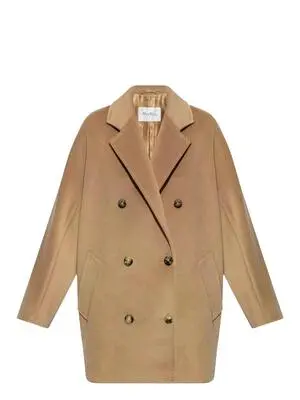 Max Mara Rebus Double-breasted Coat - Brown