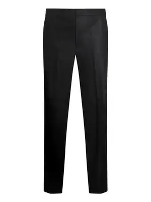 JIL SANDER Wool Straight-leg Trousers - Black