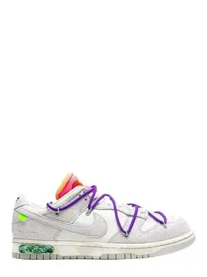 Nike X Off White Dunk Low Lot 15 Sneakers - Grey