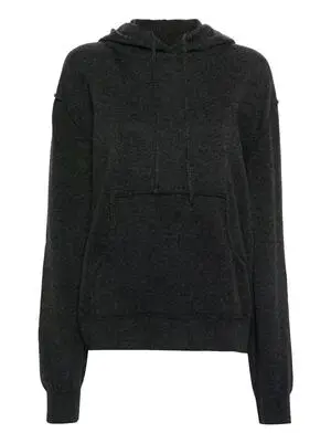 MAISON MARGIELA Four-stitch Logo Wool-cashmere Hoodie - Grey