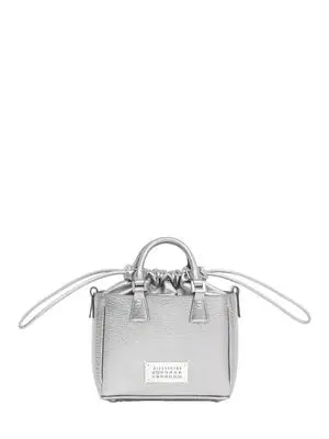 MAISON MARGIELA 5ac Metallic-effect Tote Bag - Silver