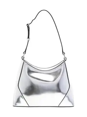 Staud Linda Shoulder Bag Silver
