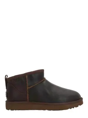UGG Ultra Mini Lthr Regen Boots Brown