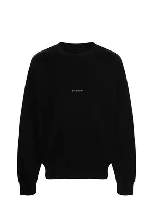 Givenchy Sketch-print Cotton Sweatshirt - Black