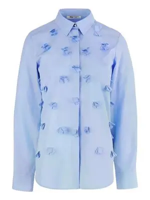 Ports 1961 Allover Pompom Shirt - Blue