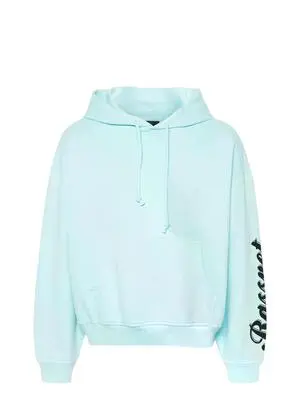 RASSVET Logo-print Cotton Hoodie - Blue