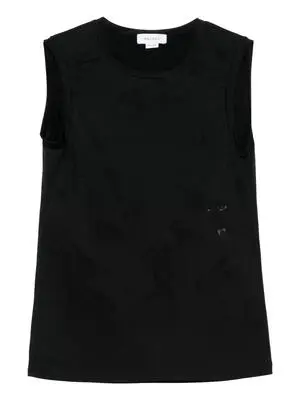 Alexander McQueen Logo-jacquard Top - Black