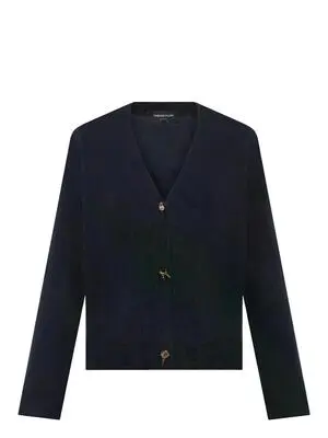 Fabiana Filippi V-neck Cashmere Cardigan - Blue