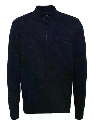 Barbour Essential Tisbury Half-zip Jumper - Blue