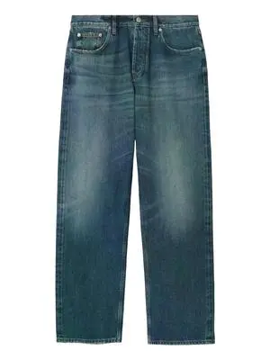 Burberry Mid-rise Wide-leg Jeans - Blue