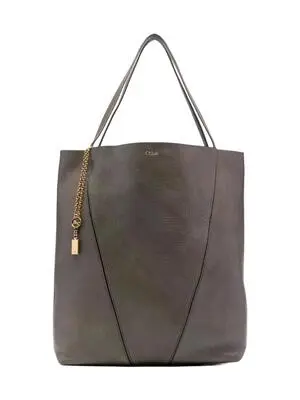 Chloé Large Spin Tote Bag Grey