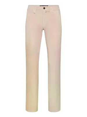 BILLIONAIRE Logo-Embroidered Denim Chino Trousers