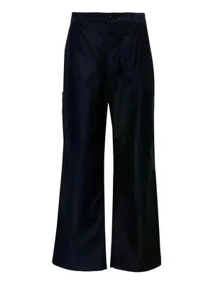 DANTON Straight-leg Cotton Trousers - Blue
