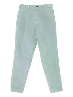 DELL'OGLIO Corduroy Tapered Trousers - Blue