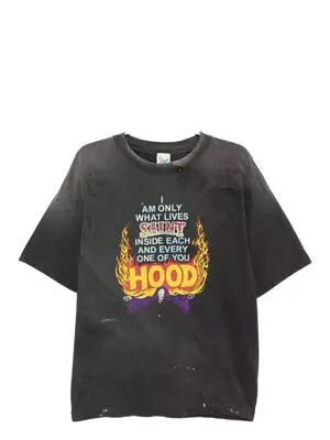 SAINT MXXXXXX Graphic-print T-shirt - Black